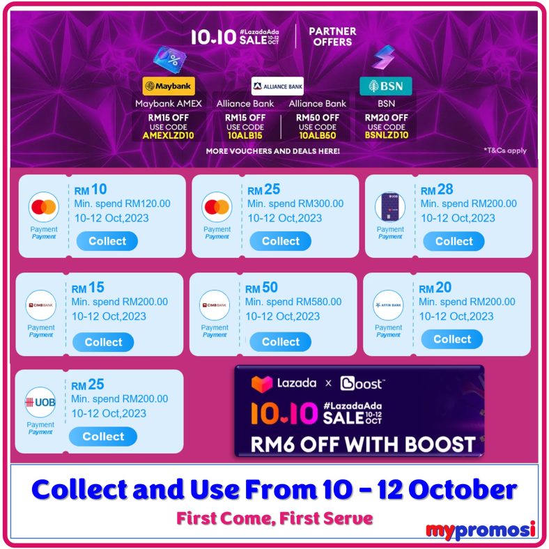 Lazada 10.10 Bank Voucher – mypromosi.my